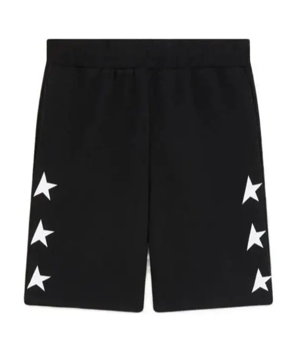 GOLDEN GOOSE Star Printed Shorts - Black