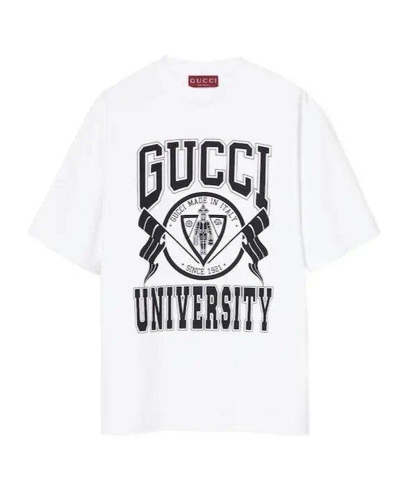 Gucci Logo Printed Crewneck T-shirt - White