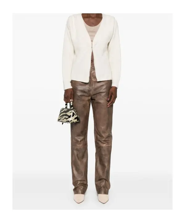 Giuseppe Di Morabito Open Knit Cardigan With Gathered Shoulders