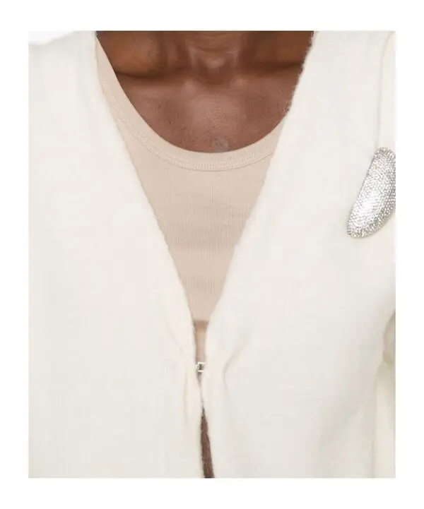 Giuseppe Di Morabito Open Knit Cardigan With Gathered Shoulders