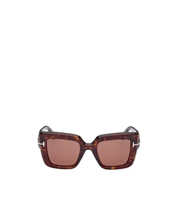 TOM FORD Esme Oversized Frame Sunglasses - Brown