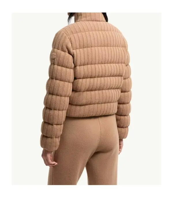 Moncler Wool Cashmere Blend Padded Cardigan