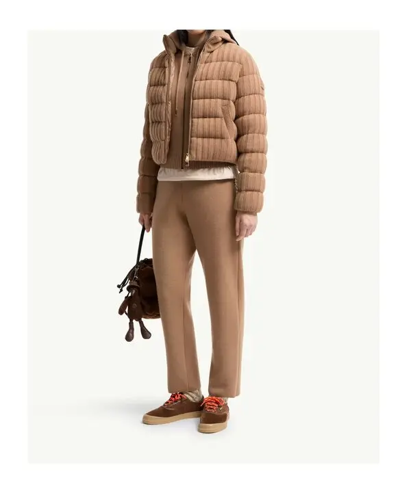 Moncler Wool Cashmere Blend Padded Cardigan