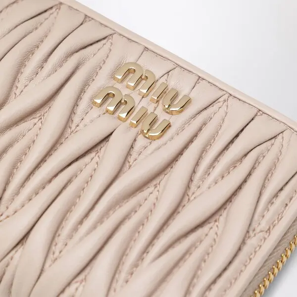 Miu Miu Matelassé Coin Purse - Pink