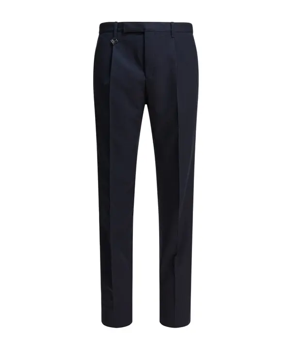 Prada Pleated Tailored Trousers - Blue