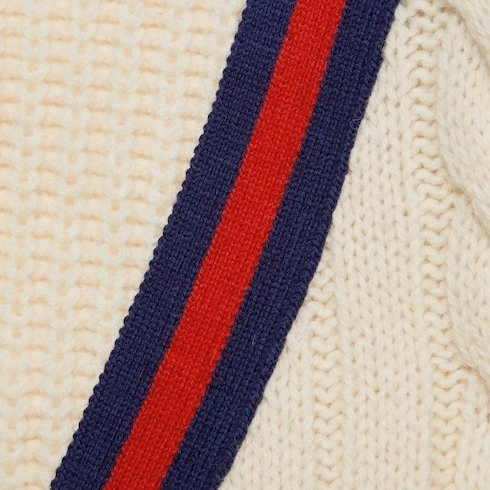 Gucci V-neck Cable-knit Cardigan
