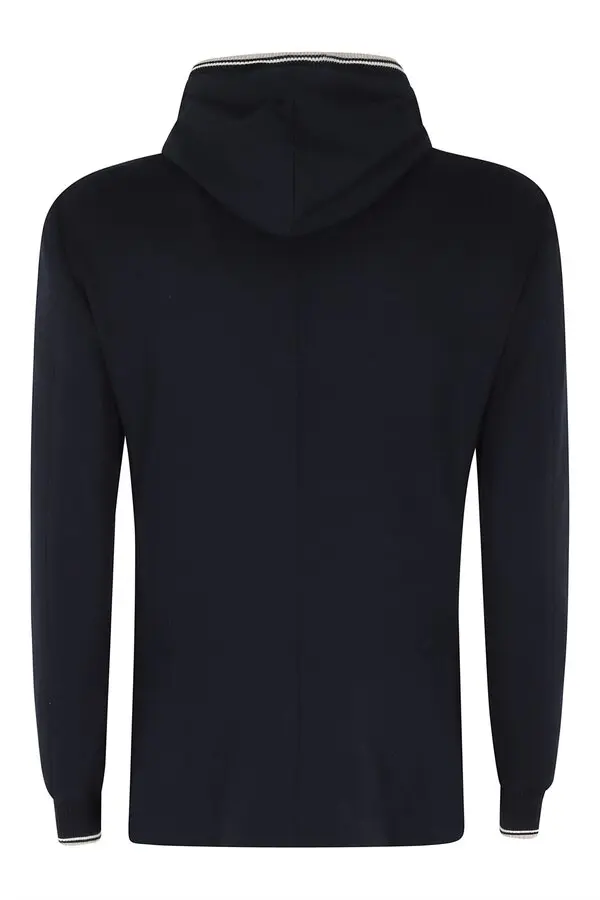 Eleventy Layered Hooded Jacket - Black