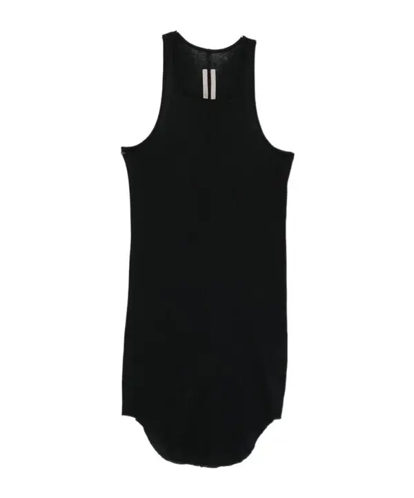 Rick Owens Temple Basic Ribbed Knitted Top - Black