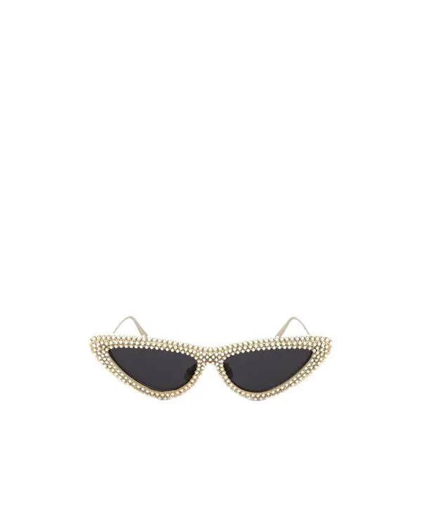 Dior Cat Eye Embellished Sunglasses - Black