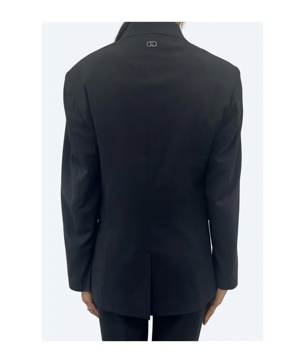 Liu Jo Embellished Single-breasted Tailored Blazer - Black