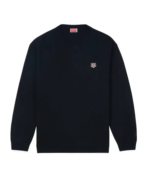 Kenzo Lucky Tiger Embroidered Knit Jumper
