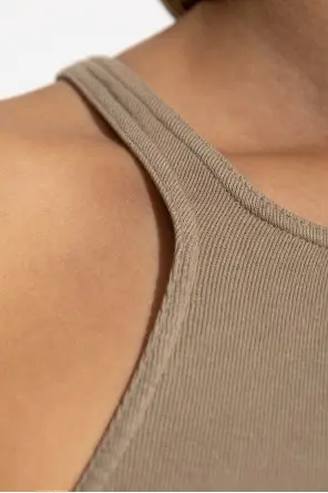 Rick Owens Ribbed Racer-back Tank Top - Beige