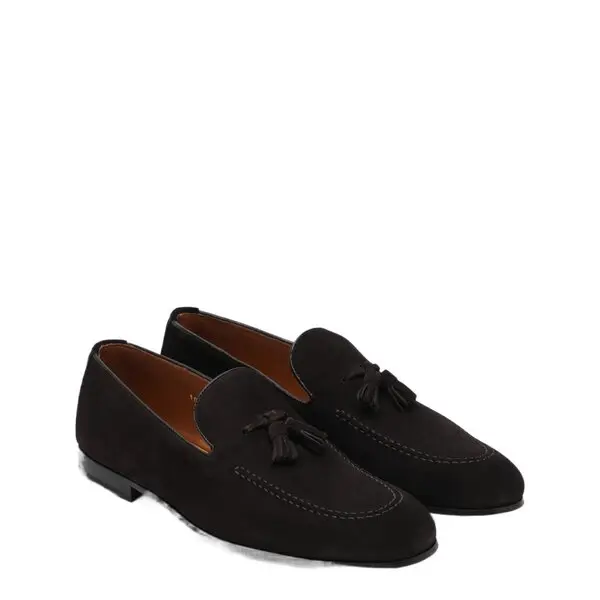 DOUCAL'S Tassel Detailed Almond Toe Loafers