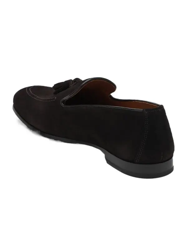 DOUCAL'S Tassel Detailed Almond Toe Loafers