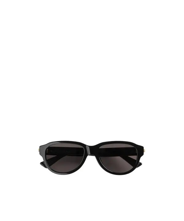 Bottega Veneta Round Frame Sunglasses - Black/gray