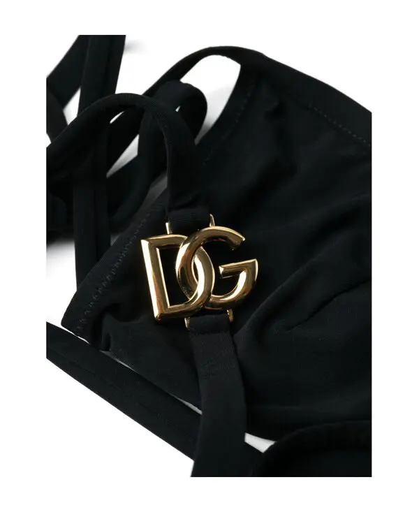 Dolce & Gabbana Triangle Bikini Set - Black