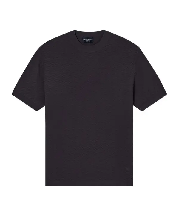 Emporio Armani Jacquard Crewneck Knitted T-shirt
