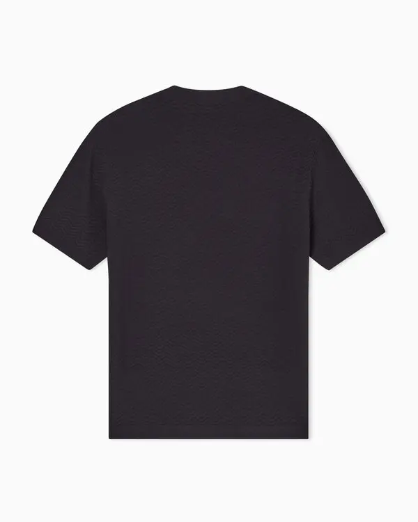Emporio Armani Jacquard Crewneck Knitted T-shirt
