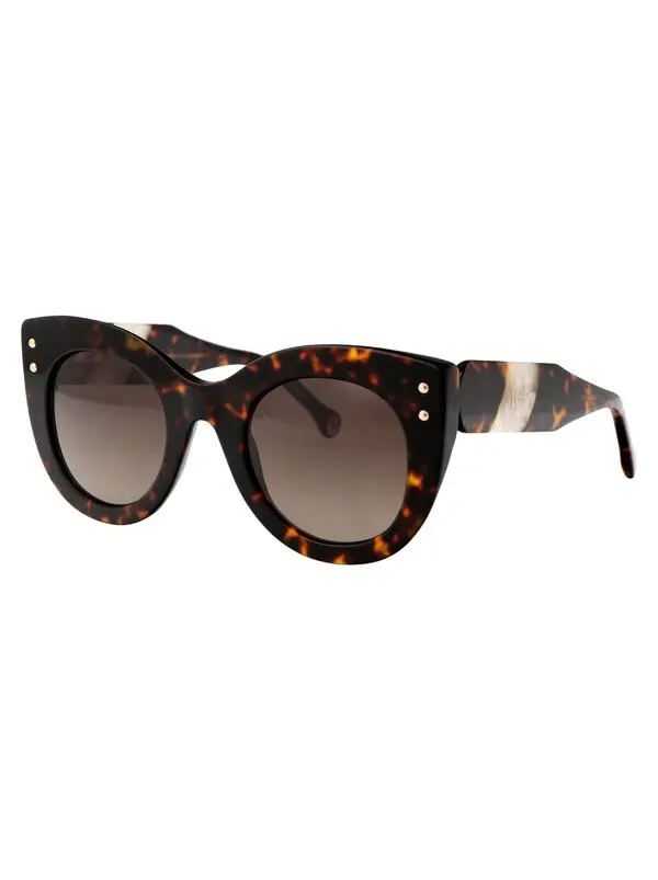 Carolina Herrera Butterfly Full Rim Sunglasses - Brown