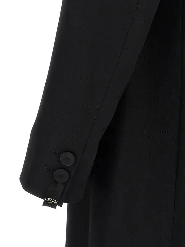 Fendi Single Breasted Trench Coat