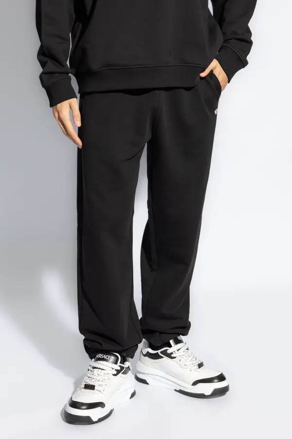 DIESEL® Logo-patch Cotton Track Pants