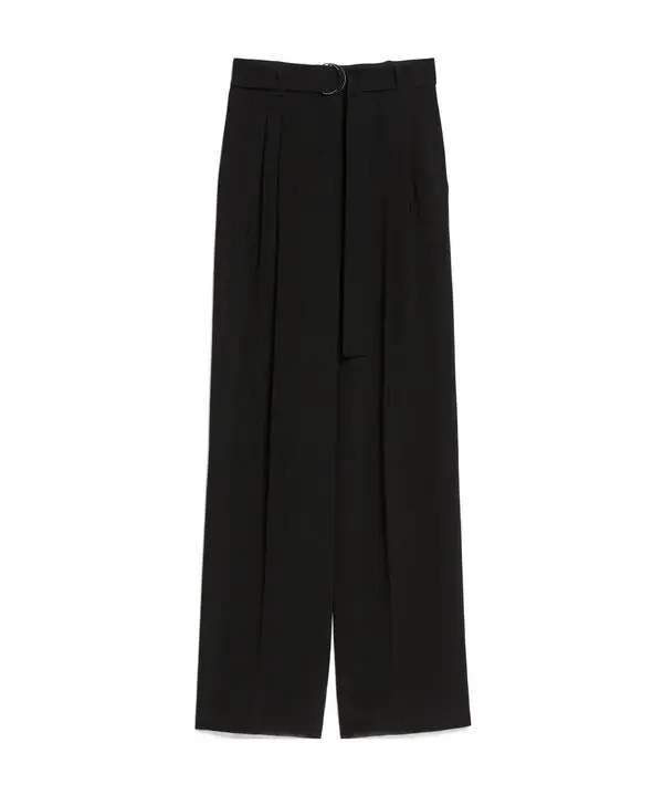 Max Mara Belted Trousers - Black
