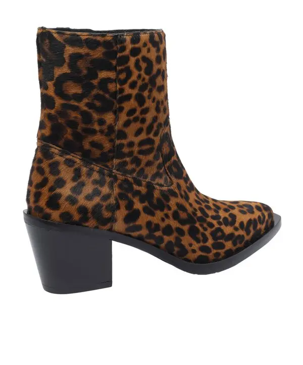 STUART WEITZMAN Leopard Print Ankle Boots