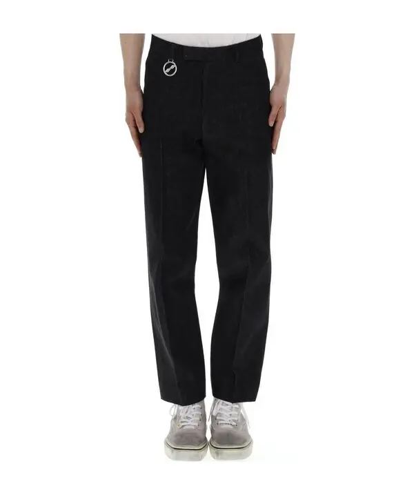 We11Done Slim Fit Jeans With Decorative Hardware - Black