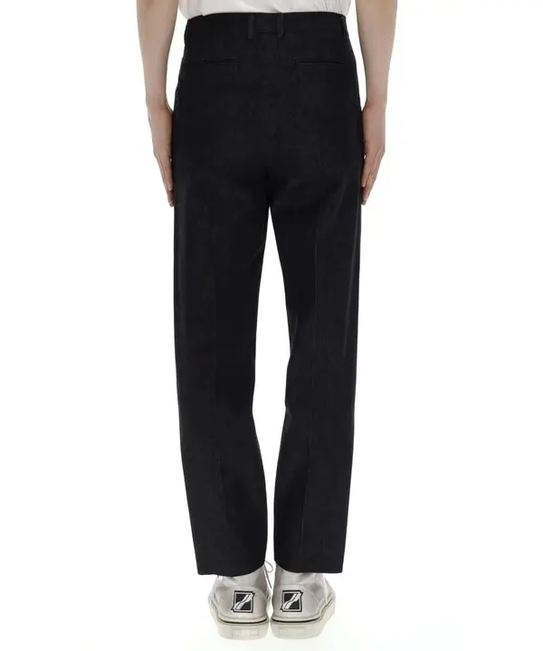 We11Done Slim Fit Jeans With Decorative Hardware - Black