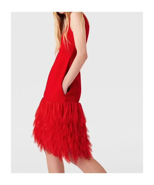Stella McCartney Sleeveless Tasseled Mid-length Dress