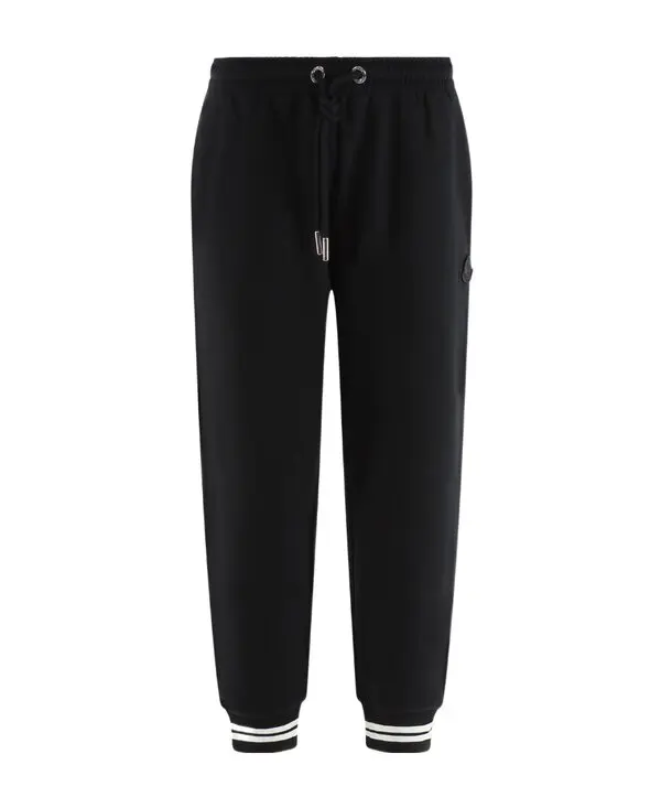 Moncler Logo Patch Drawstring Sweatpants - Black