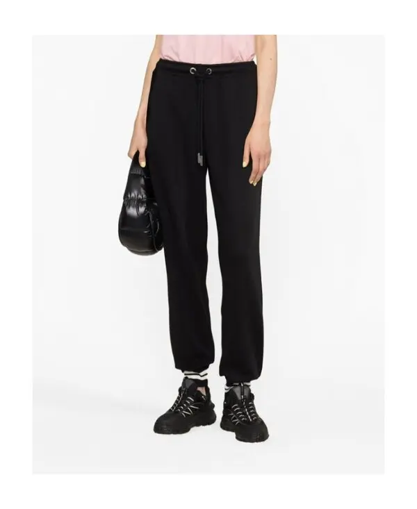Moncler Logo Patch Drawstring Sweatpants - Black