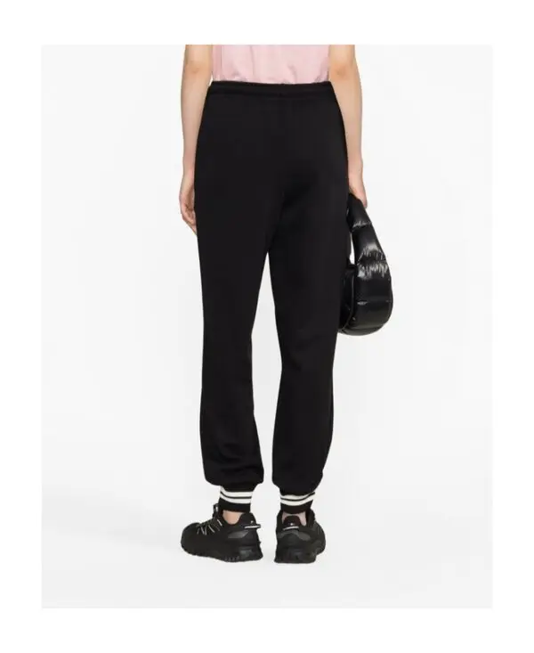Moncler Logo Patch Drawstring Sweatpants - Black