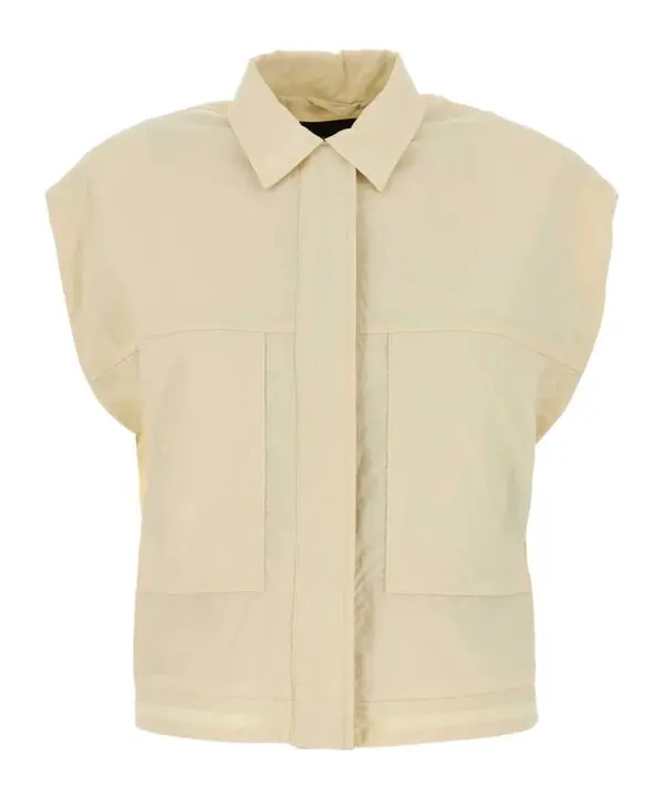 Herno Sleeveless Vest With Elasticated Waist - Nude