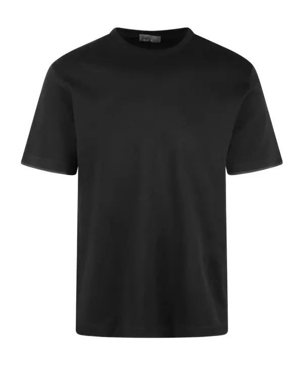 Herno Short-sleeved Crewneck T-shirt - Black