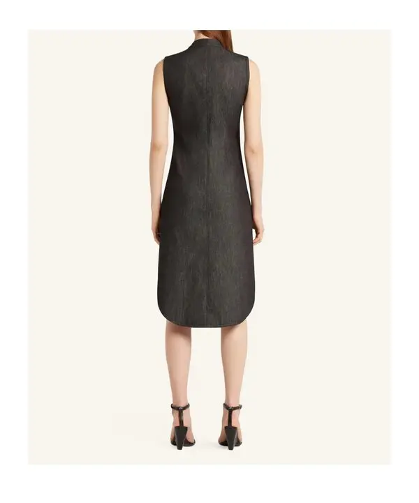COURREGES Zip-front Sleeveless Dress With Adjustable Collar