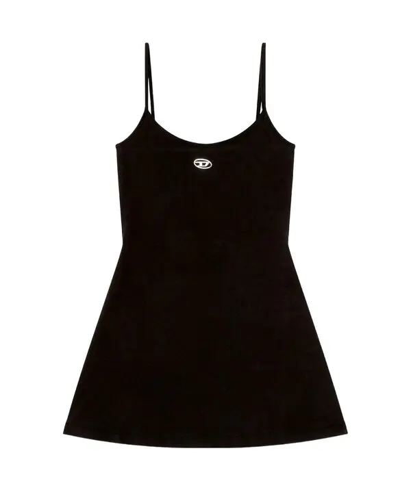 DIESEL® D-newhop-od Oval D Logo Mini Dress - Black