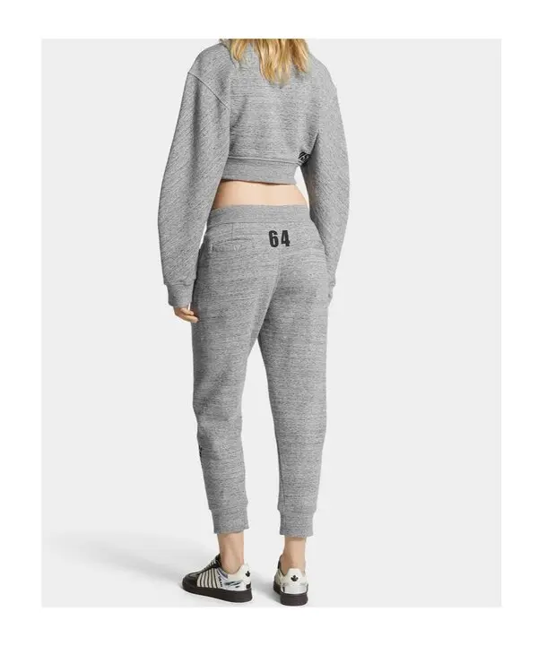 Dsquared2 Logo Printed Drawstring Sweatpants - Grey