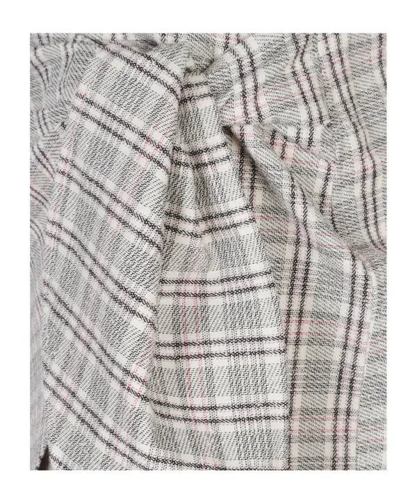 Isabel Marant Étoile Plaid Wrap Mini Skirt - Grey