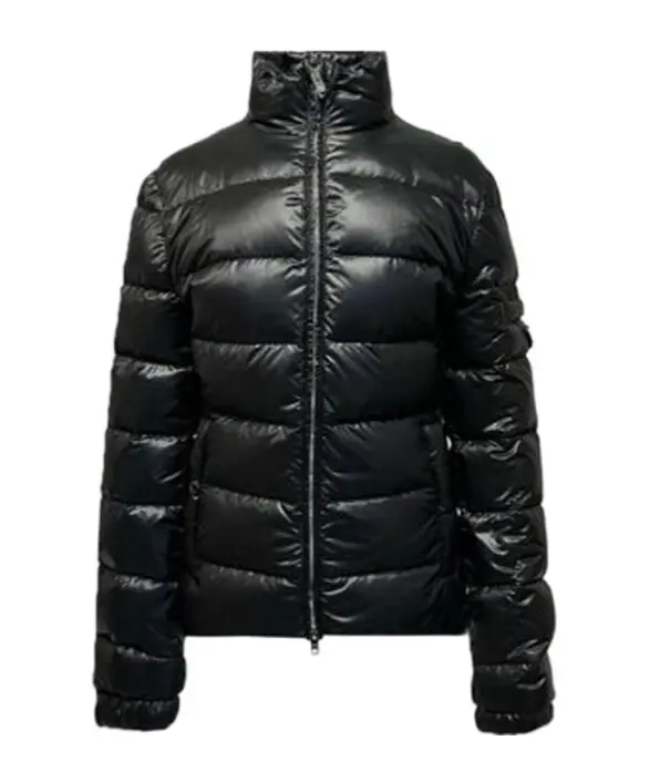 Prada Long-sleeved Down Jacket With Stand Collar