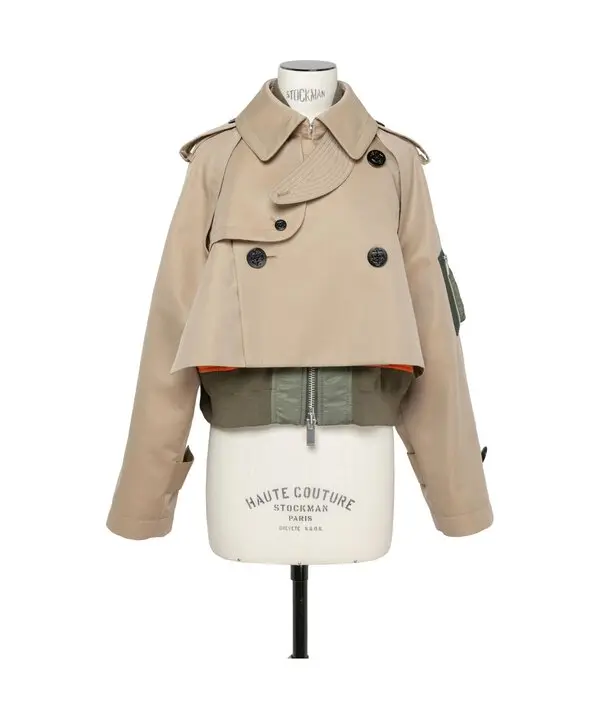 Sacai Layered Button-detailed Casual Jacket