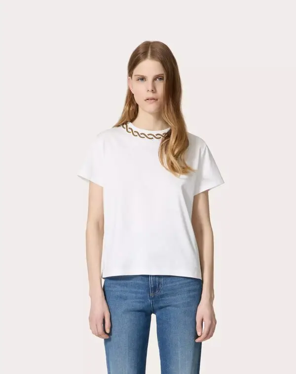 Valentino Garavani Embellished Crewneck T-shirt