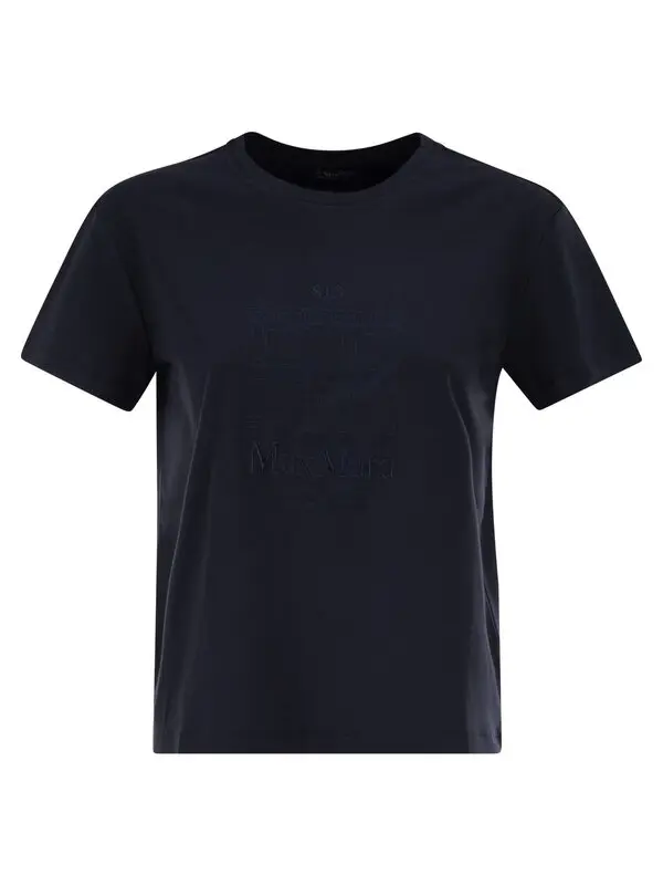 Max Mara Graphic-embroidered Crewneck T-shirt - Black