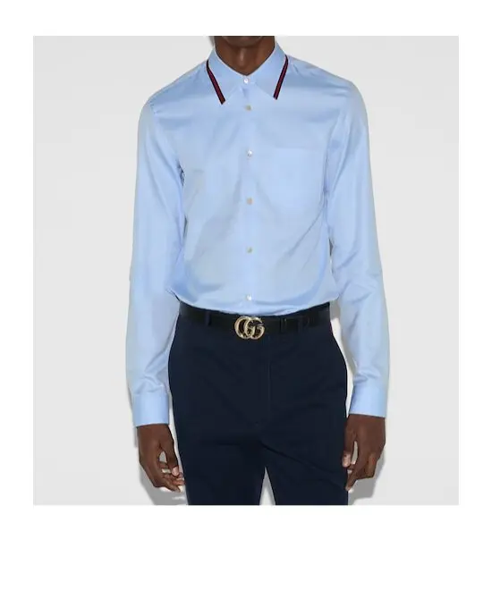 Gucci Web Trim Oxford Shirt