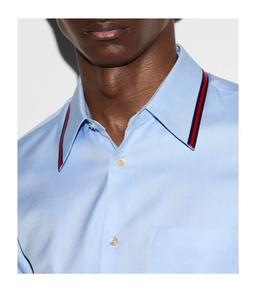 Gucci Web Trim Oxford Shirt