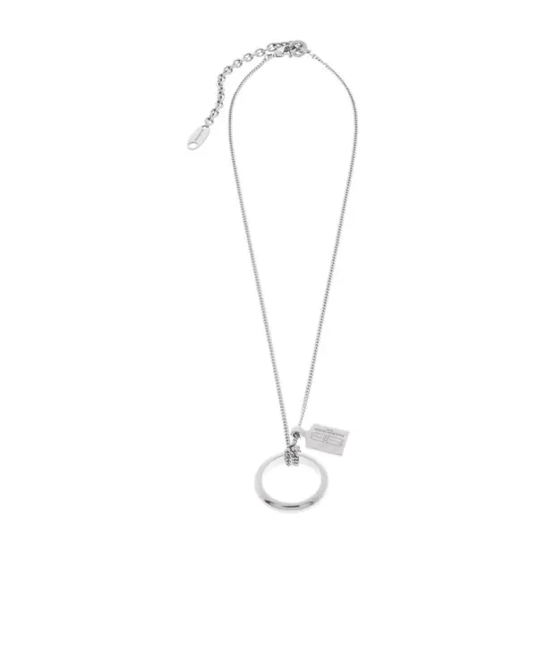Balenciaga Ring Pendant Necklace - Silver