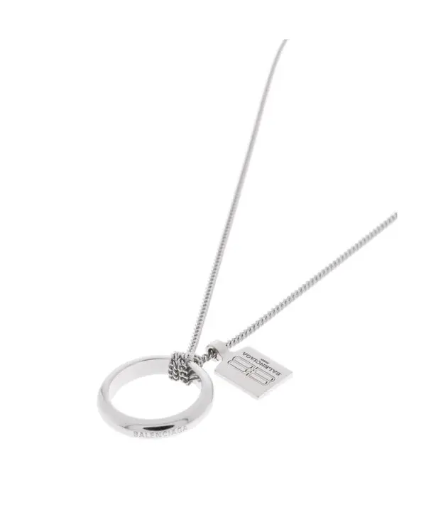 Balenciaga Ring Pendant Necklace