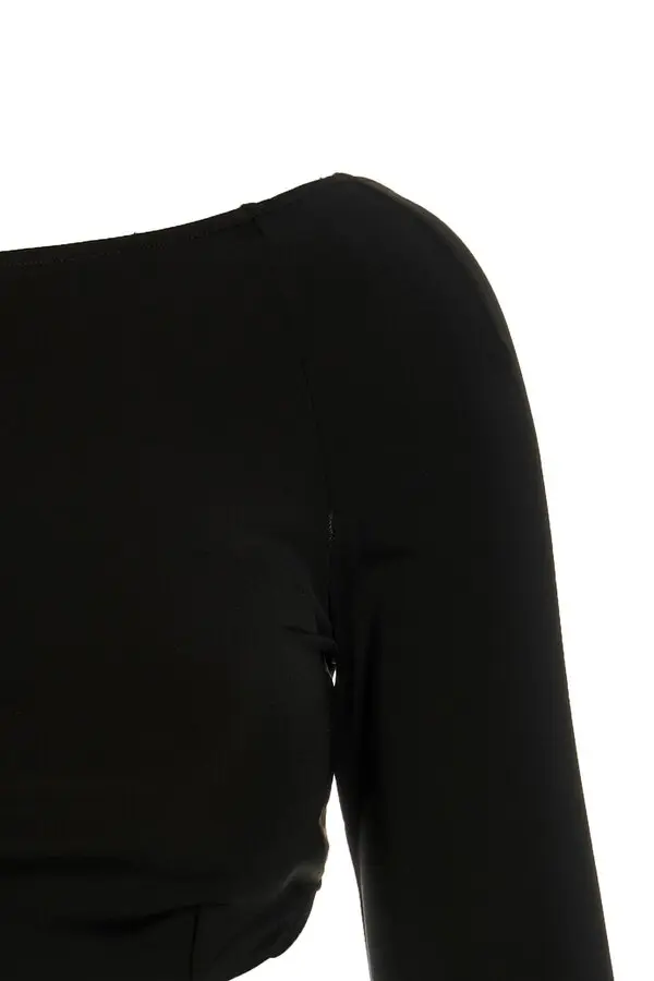 Emilio Pucci Open-back Cropped Long Sleeve Top