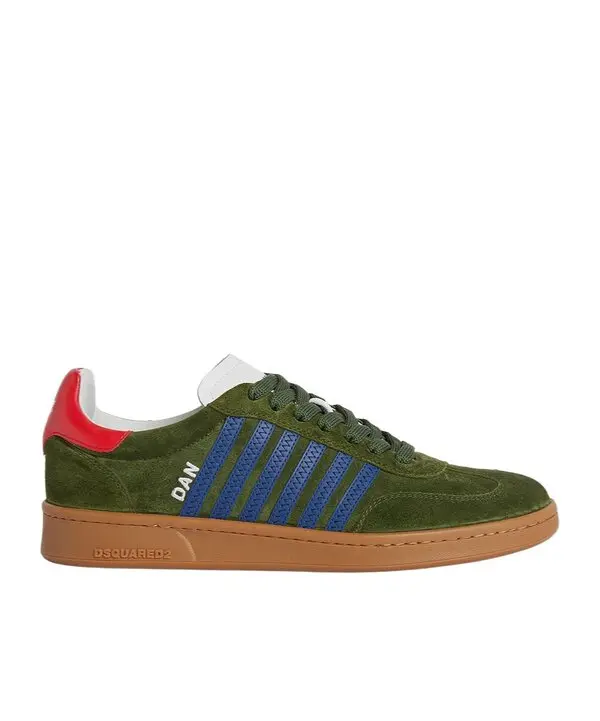 Dsquared2 Dan" Low-top Sneakers With Striped Detailing - Green