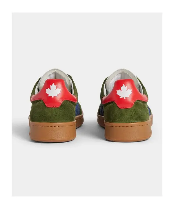 Dsquared2 Dan" Low-top Sneakers With Striped Detailing - Green